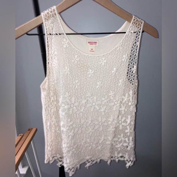 Mossimo Supply Co. | Tops | Target White Lace Crop Coverup | Poshmark